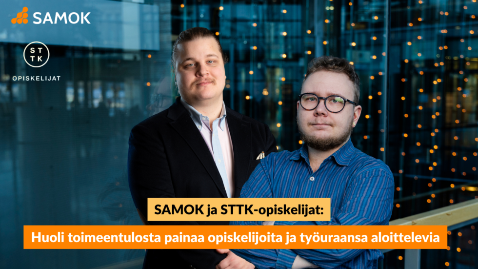 STTK-Opiskelijat ja SAMOK: Huoli toimeentulosta painaa opiskelijoita ja ...